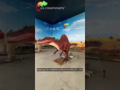 realistic animatronic dinosaur spinosaurus: multi-motion showstopper with articulated limbs