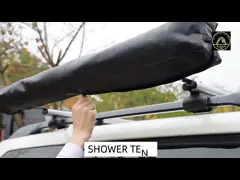 pvc soft shell camping shower tent for outdoor camping with roof