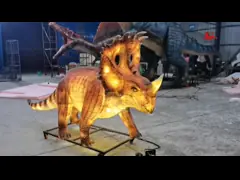 waterproof realistic animatronic dinosaur glowing lantern dinosaur sinoceratops