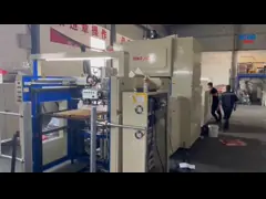FMZ-1080AN αυτόματη μηχανή λαμινισμού ταινίας 80-500Gsm πάχος χαρτιού μηχανή λαμινιστή ταινίας με ταχύτητα εργασίας 80-100m / min και ύψος 1060mm τροφοδοσίας στοίχου