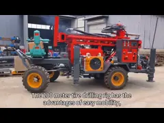 5.5T Trailer Mounted Drilling Rigs For Loose Layer And Bedrock Drilling