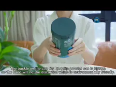 401 カスタムカラー ベビーフードグレード PP粉末缶 フリップトップキャップとカスタムロゴ