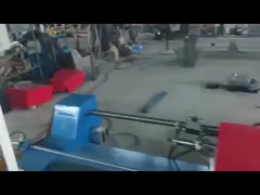 shaft ends facing, chamfering, and drilling machine for conveyor rollers and idlers