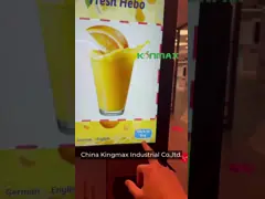 Automatischer Verkaufsautomaten für Orangensaft mit 32 Zoll HD-Touch-Display