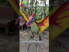 iso 110vac realistic dinosaur animatronic pterosaur playground equipment