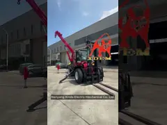 xdem high load capacity off-road forklift crane in all-terrain conditions for heavy lifting