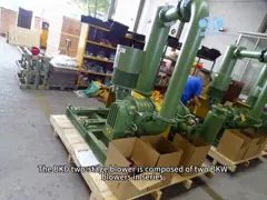 El tipo de BKD los grandes etapa dual de la aireación arraiga el ventilador 850-140 RPM para los usos amplios