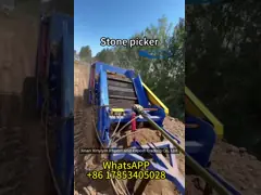 farmland stone picker adjustable depth automatic stone unloading