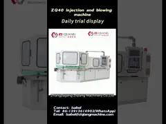 Macchina per soffiaggio a iniezione ZQ40, motore da 11KW, forza di chiusura 400KN