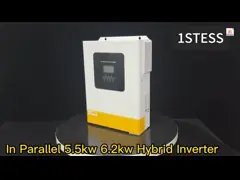 Hybrid-Wechselrichter 5,5 kW 48 VDC einphasig reine Sinuswelle MPPT programmierbare Versorgungspriorität