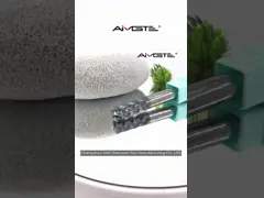 Moinho de extremo de flauta curta de carburo de alta rigidez 1 mm-12 mm para usinagem de precisão