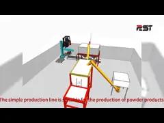 degreasing coating dry mortar equipment external wall putty batching plant