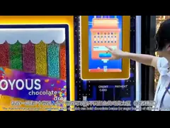 Selbstbedienung 7 Bohnen Lagerung 100% Frucht Marshmallow Zuckerbohnen Süßigkeiten Verkaufsautomaten Automatischer Süßigkeiten Dispenser