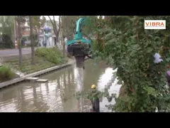 6 - 10 meter sheet piling vibrating hammer ultra small structure lightweight