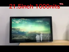 43''outdoor lcd displays screen suspended advertising digital signage