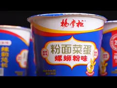 Noodles cinesi istantanee con 12 mesi di conservazione, noodle istantanei con sapore di vermicelli e lumaca