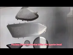 Fotografía Química de grabado de las rejillas de altavoces de automóviles para una acústica superior