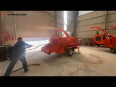mobile heavy duty wood chipper for branches  3000r/min
