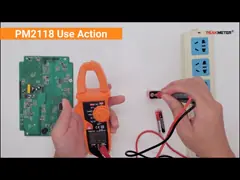 hand - held digital multimeter with auto range and true virtual value ac dc voltage current