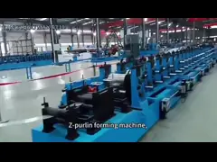 Máquina de Conformação de Rolo para Suporte de Painel Solar com Canal U Ajustável Totalmente Automático