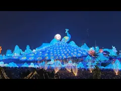 waterproof outdoor park lantern arts holiday decoration with light