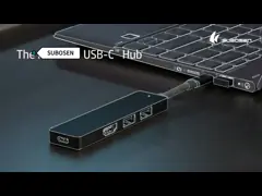 USB C 6 In 1 Multiport Adapter To HDMI Splitter USB-A 3.1 Type-C Data Port 100W PD SD kaartlezer