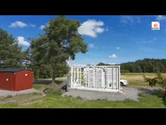 modular containerized energy storage system for power grid stabilization and peak shaving