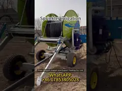 hose reel sprinkler irrigation watering system for watering farm land
