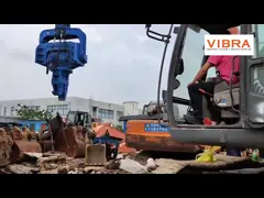 stable running hydraulic pile driving equipment quick converting operation