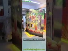 Wifi inventa a máquina de venda automática do suco de laranja do pagamento das cédulas com a janela de vidro grande