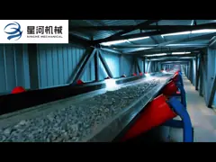 enclosed tube belt conveyor systems for curved dust free bulk material transport