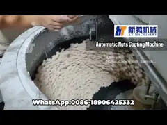 automatic flavored coated peanut production line sugar / liquid coating peanuts making machine