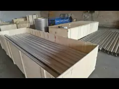 v shaped slots johnson stainless steel screen with 222 flange and hexagonal ends