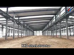 light weight portable coated steel structure prefab steel hall