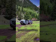 solar powered off road travel trailers njstar explorer 4x4 camper trailer