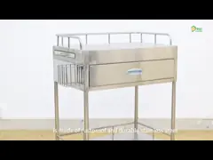 long lasting hospital stainless steel trolley customized surgical case cart