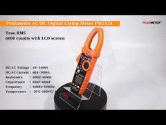 ac rms harmonic digital power clamp meter resistance voltage diode capacitance measurement