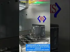 cnc high pressure spray cleaning machine ultrasonic cleaning line for aluminum alloy motor casings
