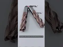 Fresas de desbaste de metal duro revestidas com TiSiN para alta temperatura