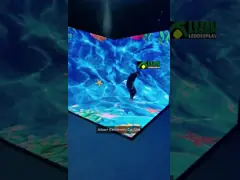 private mold customization led floor display die-cast aluminum overall