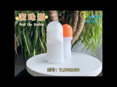 Flat 75ml Roller Deodorant Container Skincare PP Plastic Cosmetic Deodorant Bottle Under Arm Roll On Deodorant Bottle