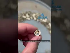 brass nickel plated metal turned parts cnc lathe machine components