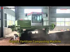 driveable diesel composter for organic fertilizer production