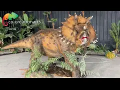 simulation life size animatronic triceratops for jurassic park
