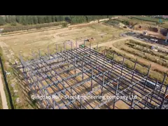 prefab steel structure warehouse with h-section beams 50-year lifespan