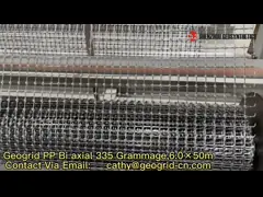 Griglia biassiale di PP ad alta resistenza 38x38mm 50X50mm Griglia per la stabilizzazione del suolo Parcheggio auto