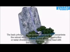 水力電気のプロジェクトのための発電機が付いている水力電気装置のフランシス島水タービン