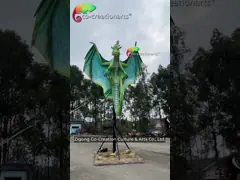 customizable animatronic dragons theme park animatronics anting aging