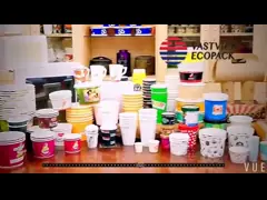 food grade custom compostable coffee cups 8oz 12oz 16oz eco friendly paper cups