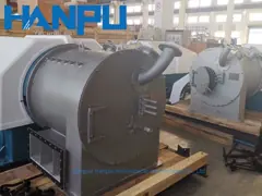 two stage piston pusher centrifuge machine sea salt dewatering separation processing